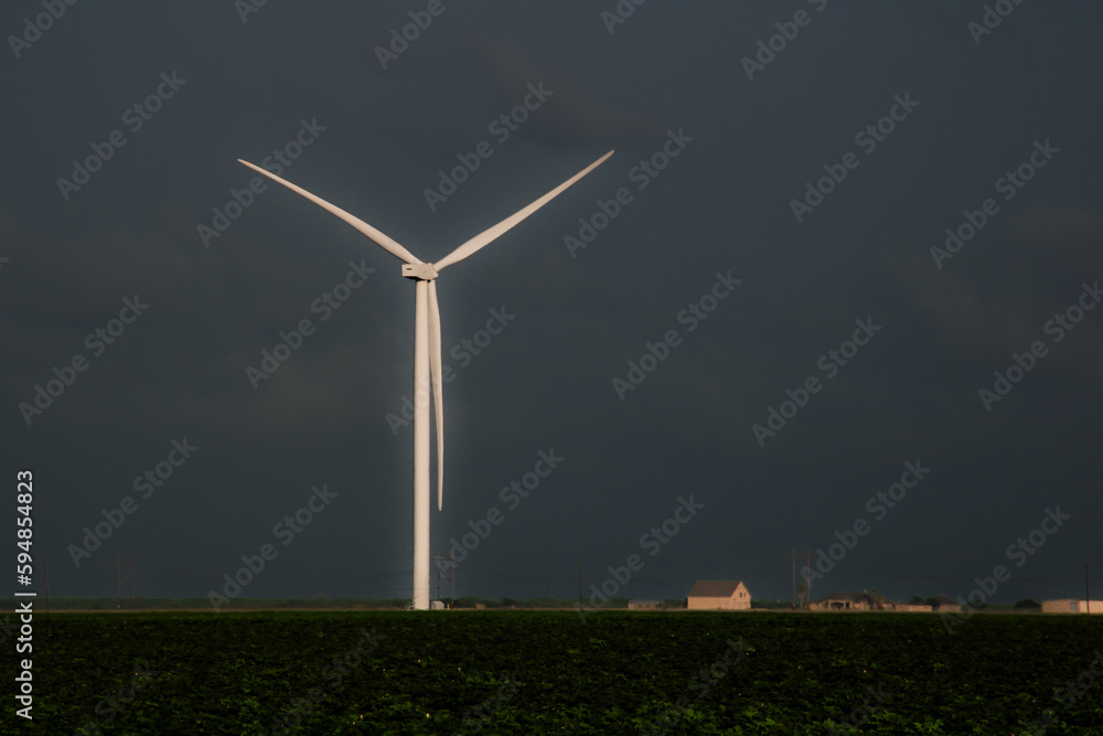 The Chapman Ranch Wind Farm near Kingsville, Texas generates enough ...