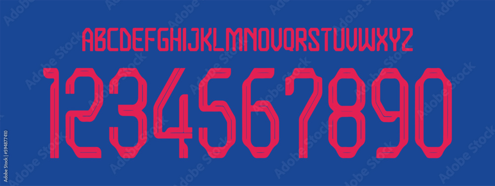 Vetor de font vector Nederland away 2022 world cup, font football ...