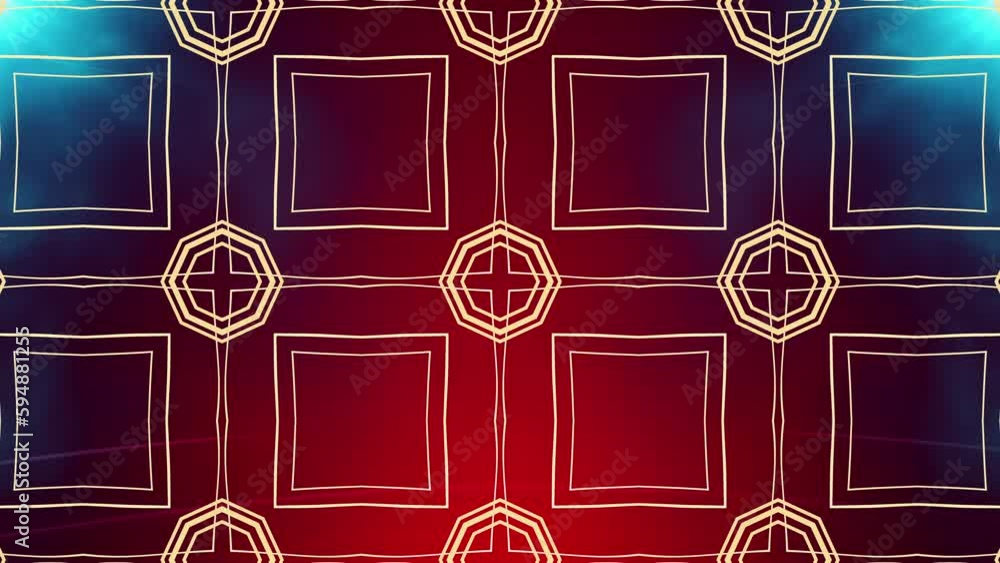 Mosaic style background. From square to natural forms, Animated lace ...