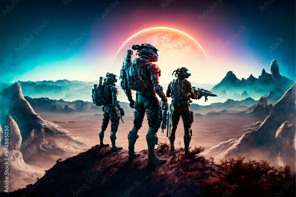 Astronaut soldier Astronaut Soldier Astronaut with an AR15 Destiny 1 ...