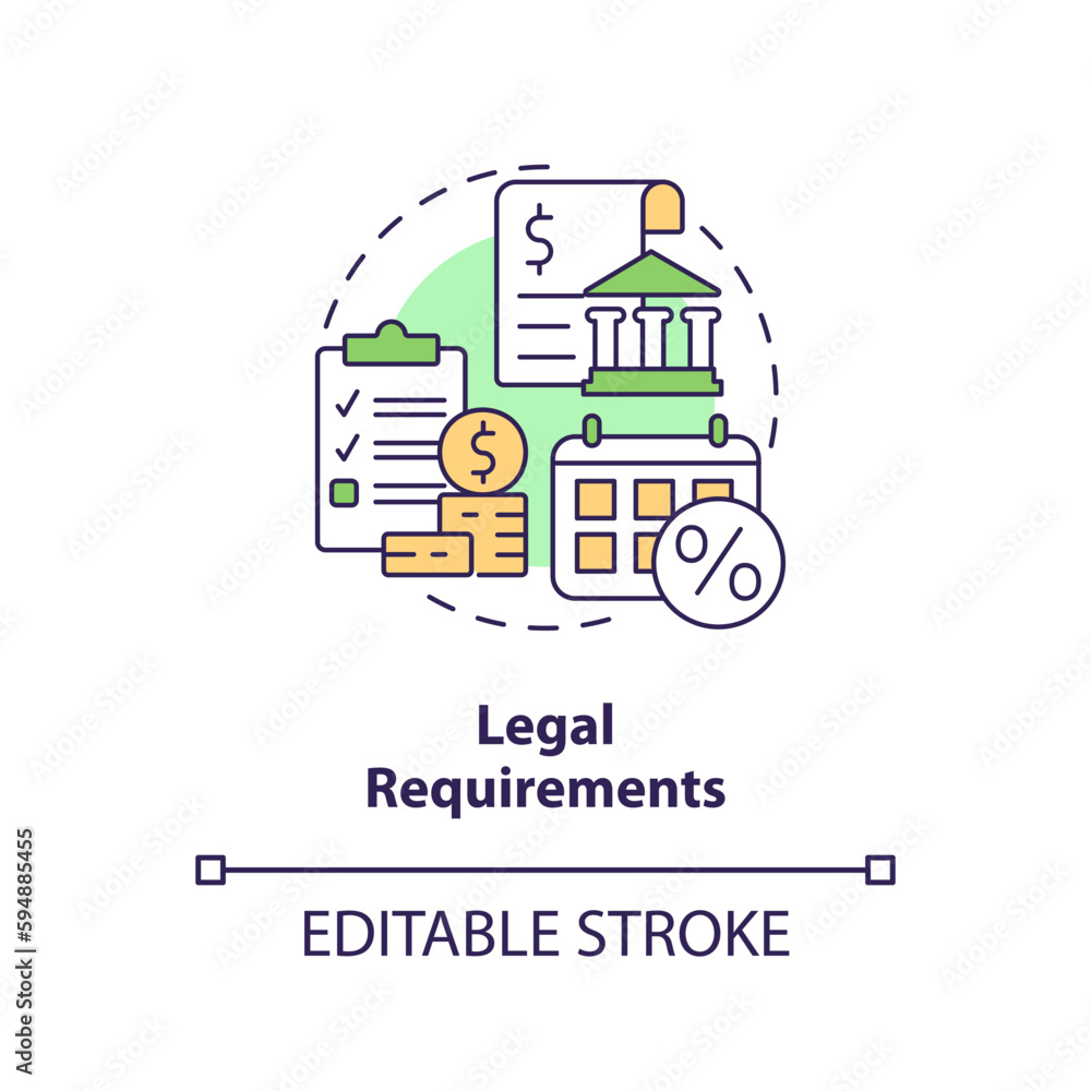 Legal Requirements Concept Icon Tax Authorities Accounting Importance legal-requirements-concept-icon-tax-authorities-accounting-importance