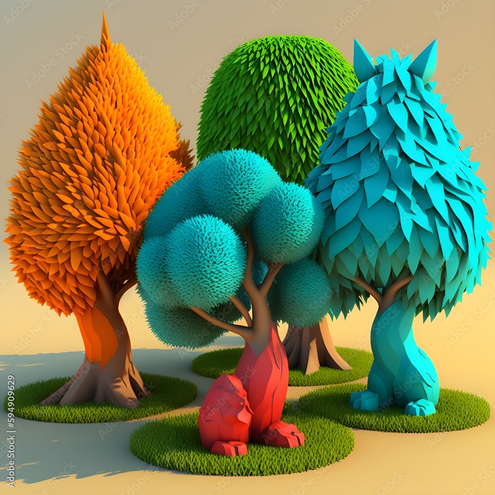 furry soft dr seuss quirky style trees pack wide variety different ...