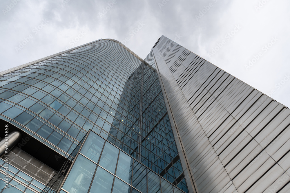 Rondo 1 skyscraper tower. Office building at Rondo ONZ in Warszawa ...