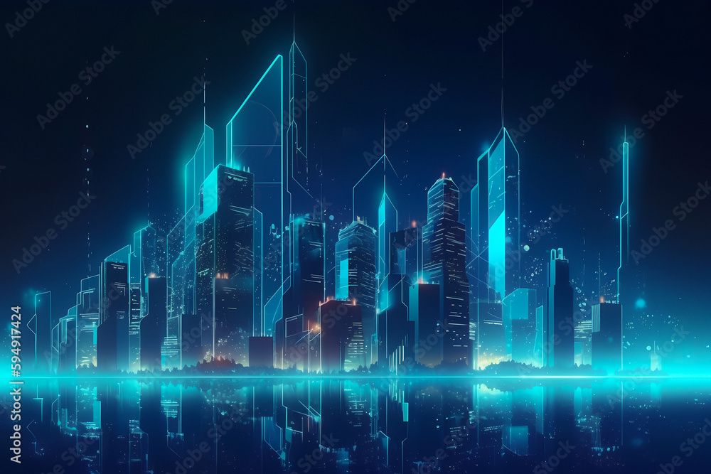 Experience the future of networking with Metaverse City Data clipart ...