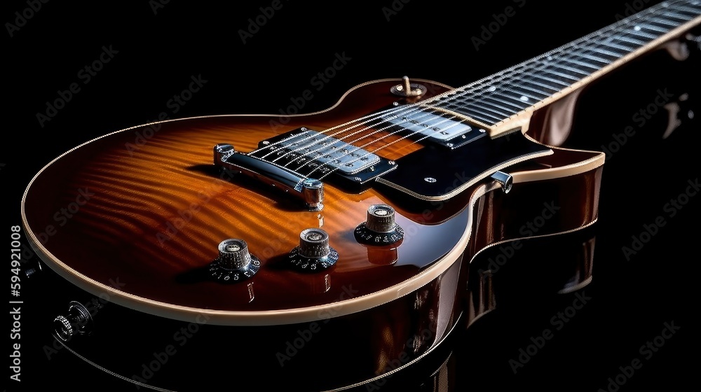 Electric guitar - A guitar with an electronic pickup that converts the ... Electric guitar - A guitar with an electronic pickup that converts the ...