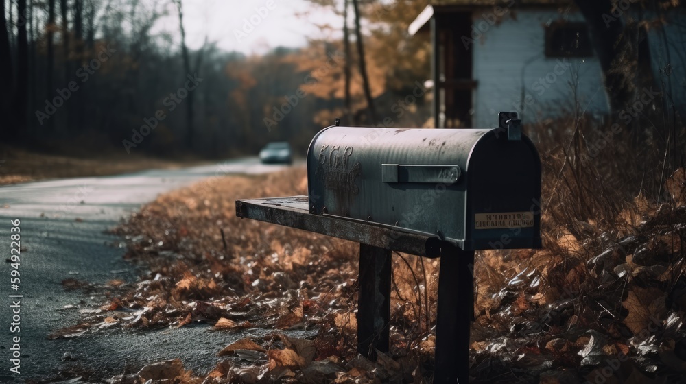Relic of Communication: An Old and Rusty Mailbox Outside, Symbolizing ...