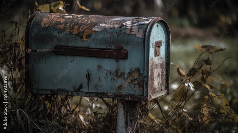 Relic of Communication: An Old and Rusty Mailbox Outside, Symbolizing ...