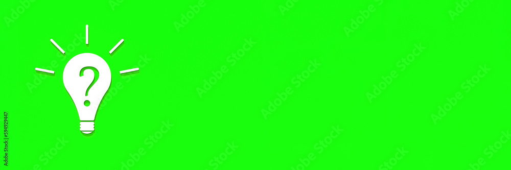 White light bulb with shadow on green background. Illustration of ...
