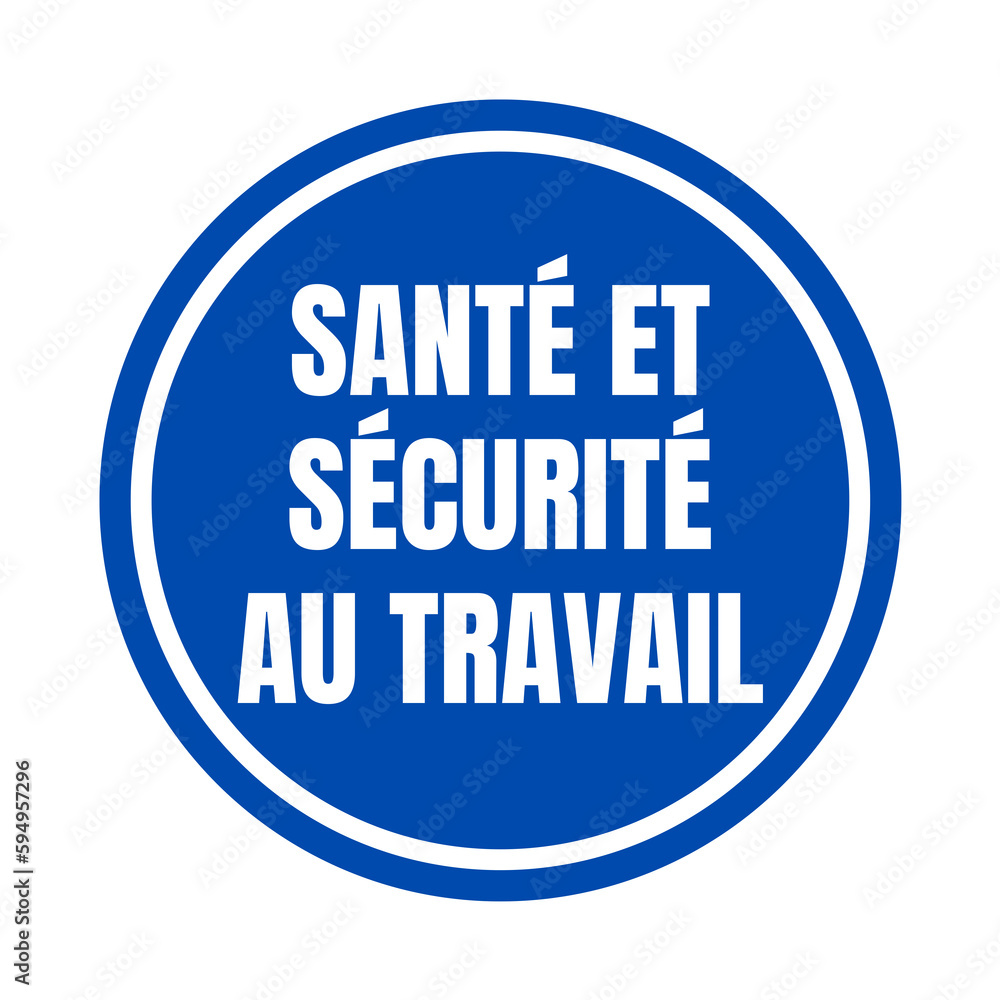 Symbole santé et sécurité au travail Stock Illustration | Adobe Stock