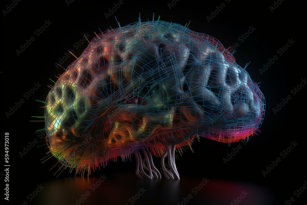 3D medical Brain concept for business and neuroscience approaches ...