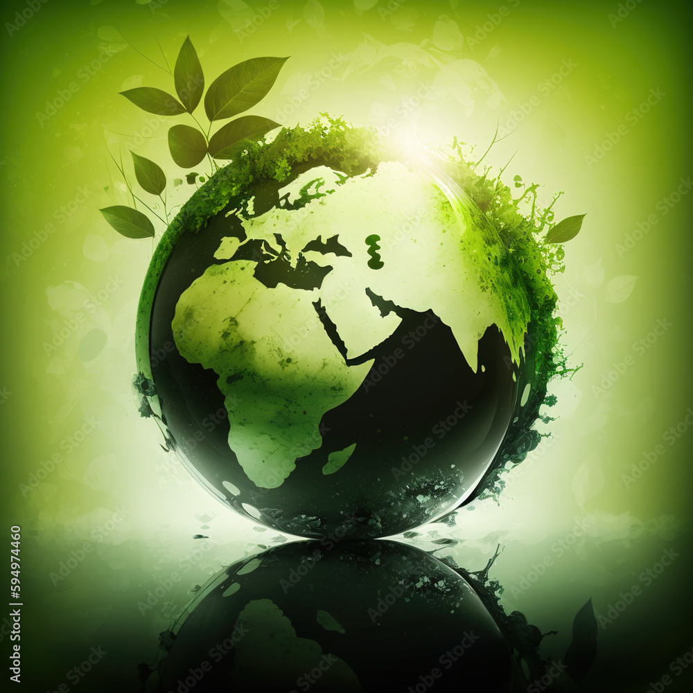 Green world, Clean background, Earth day, A Green Environment ...