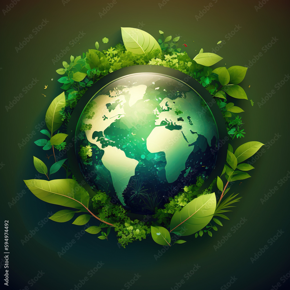 Green world, Clean background, Earth day, A Green Environment ...