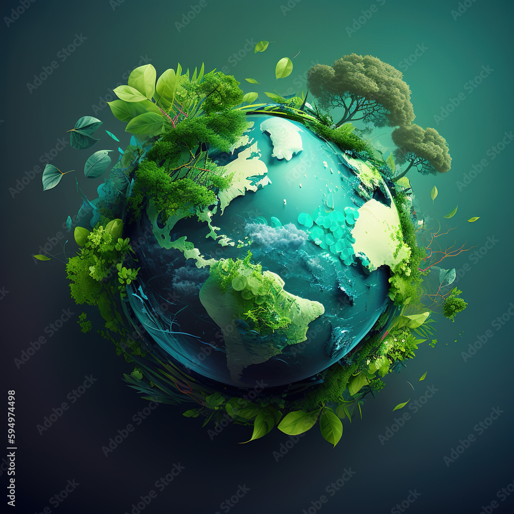 Green world, Clean background, Earth day, A Green Environment ...