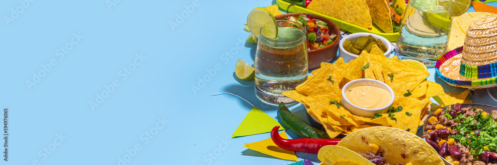Cinco de mayo party food. Mexican holiday Cinco de mayo traditional ...