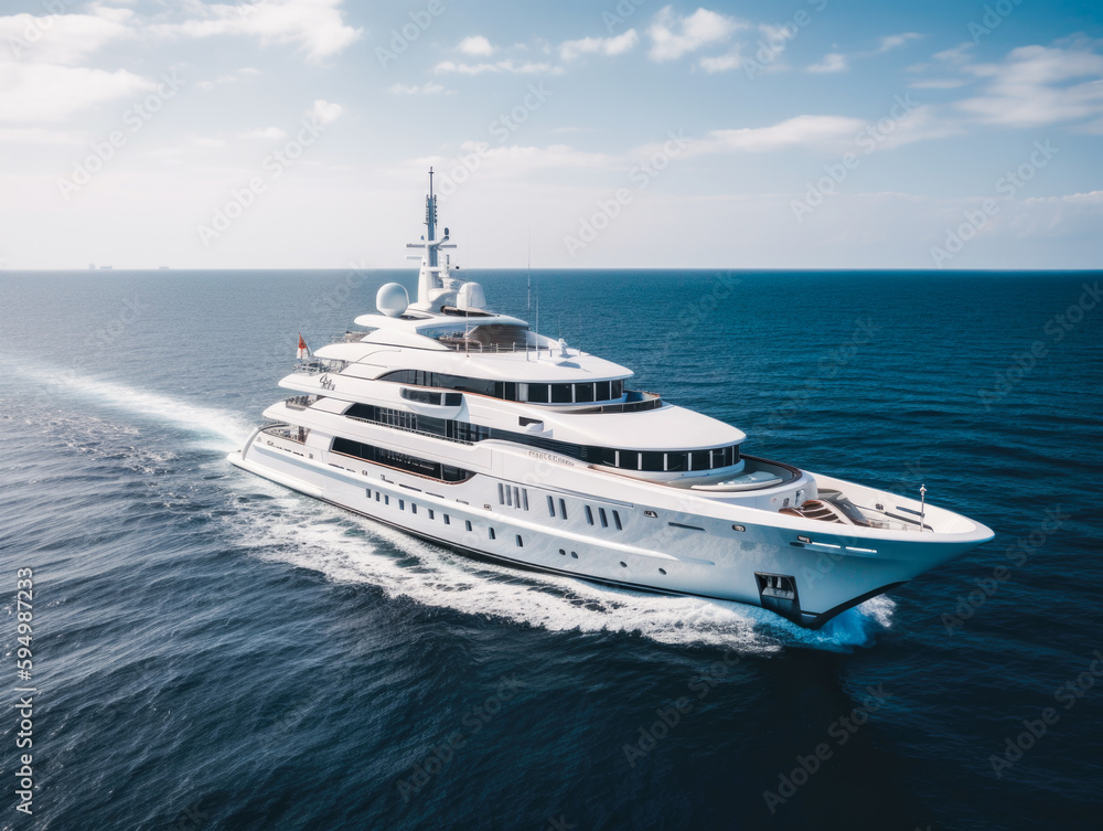 Luxury Super Yacht Anchored in the Gulf of Saint-Tropez, South of ...