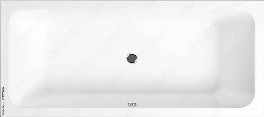 Top view of White Bathtub Stock Photo | Adobe Stock