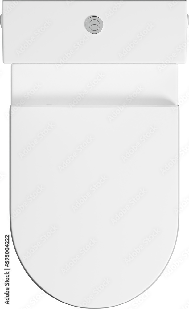 Top view of white Toilet Stock Illustration | Adobe Stock