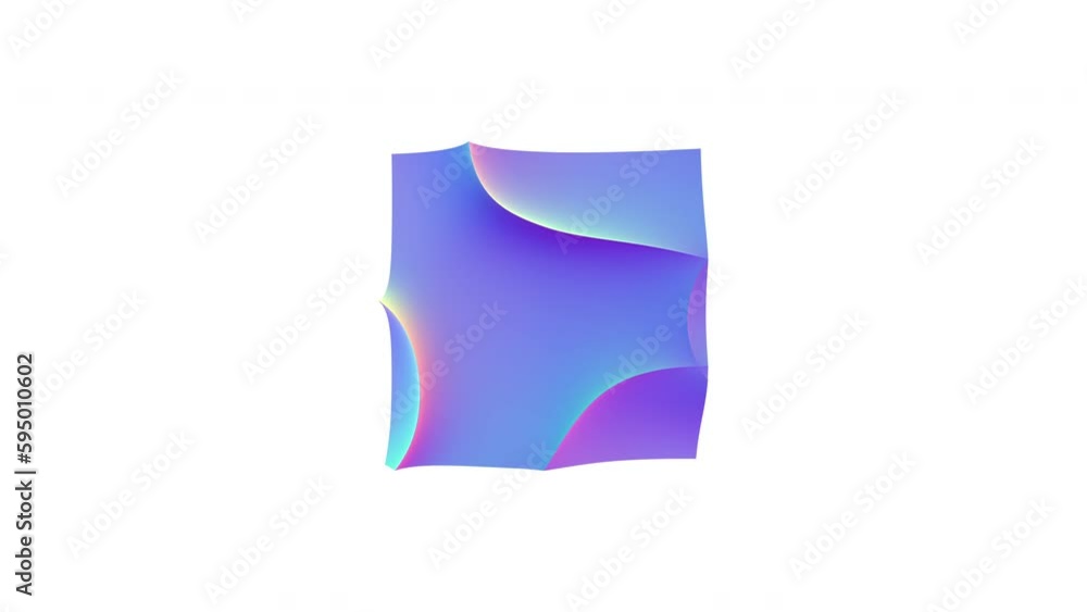 slow motion of plane surface in holographic colours with 3D ...