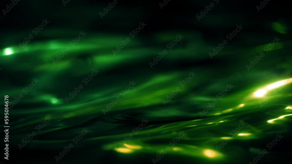 Elegant green water surface loop background. Abstract motion graphic ...