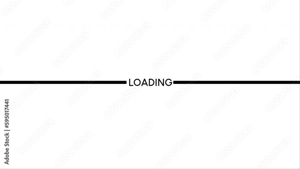 Minimalist Loading Screen Text isolated on white Background, 4K stock ...