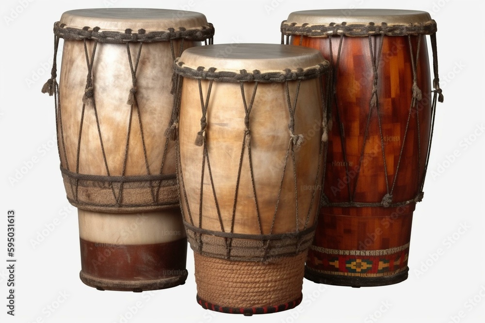 percussion drums, bongo, transparent background png. Generative AI ...