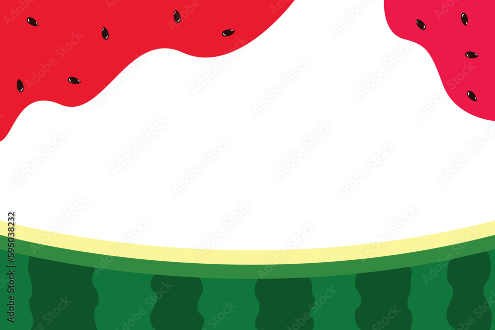 Watermelon vector background. Watermelon vector background template in ...