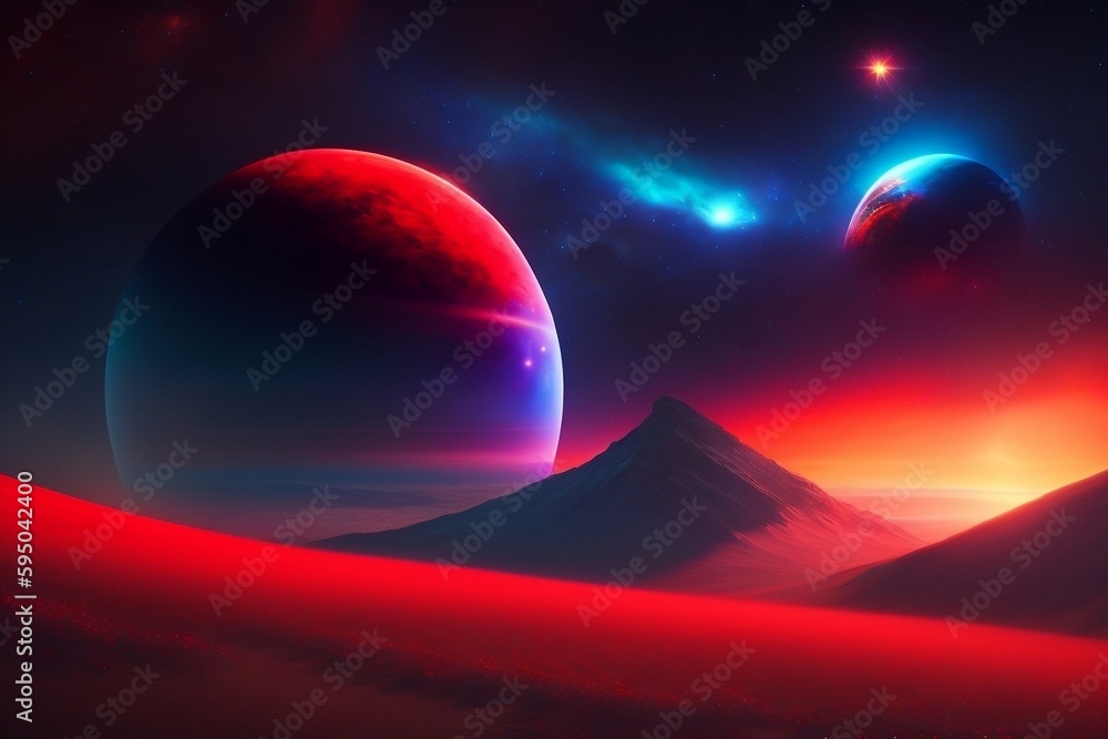 The planets and space objects in this space wallpaper banner background ...