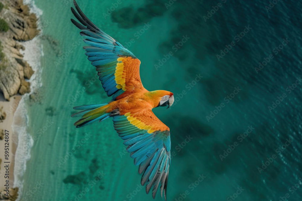 Experience the awe-inspiring sight of a majestic bird taking flight ...