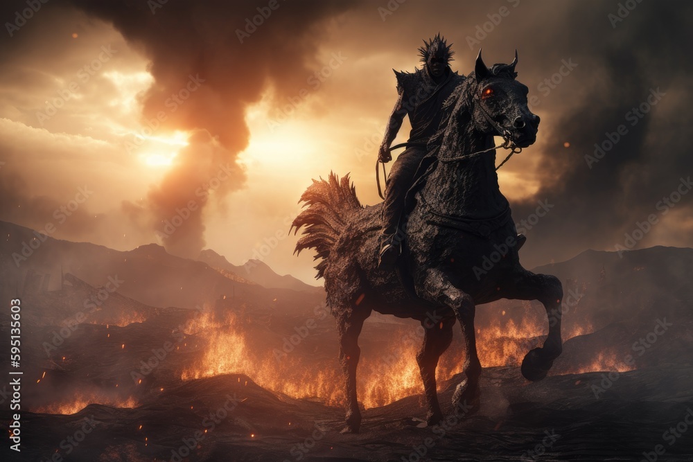 In the Book of Revelation, the horseman on the black horse is the ...