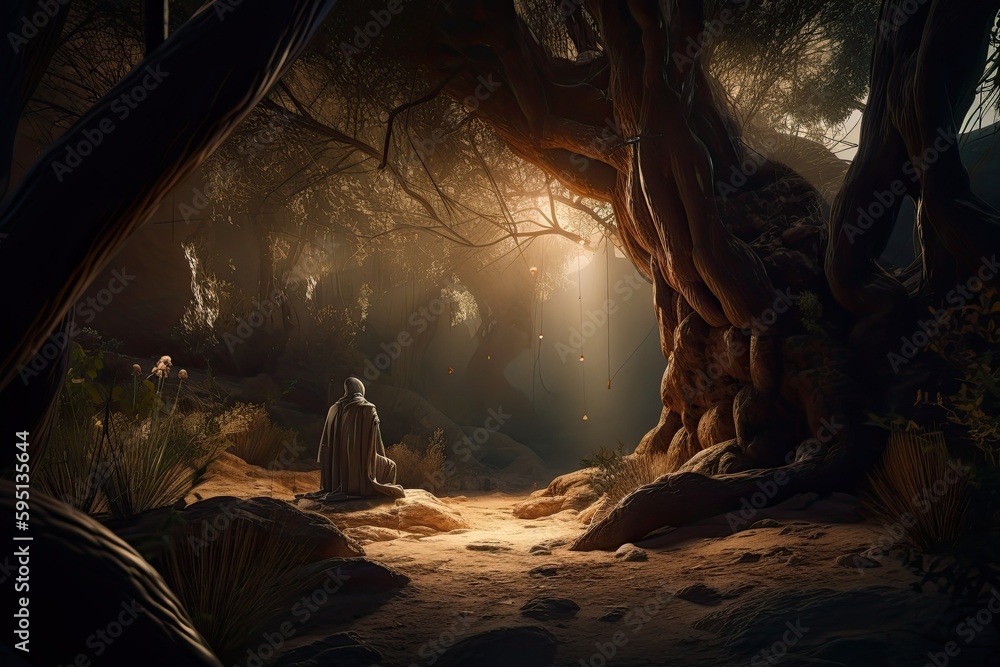 In the Bible, the story of Jesus praying in the garden of Gethsemane ...