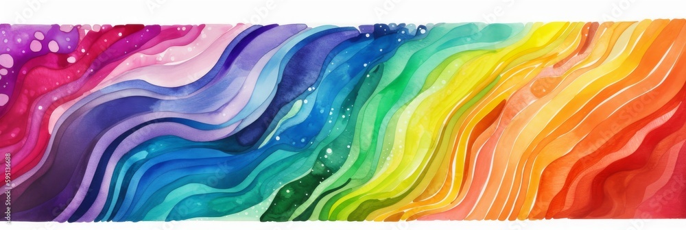 Watercolour abstract vivid rainbow pattern. Happy pride month. Pride ...