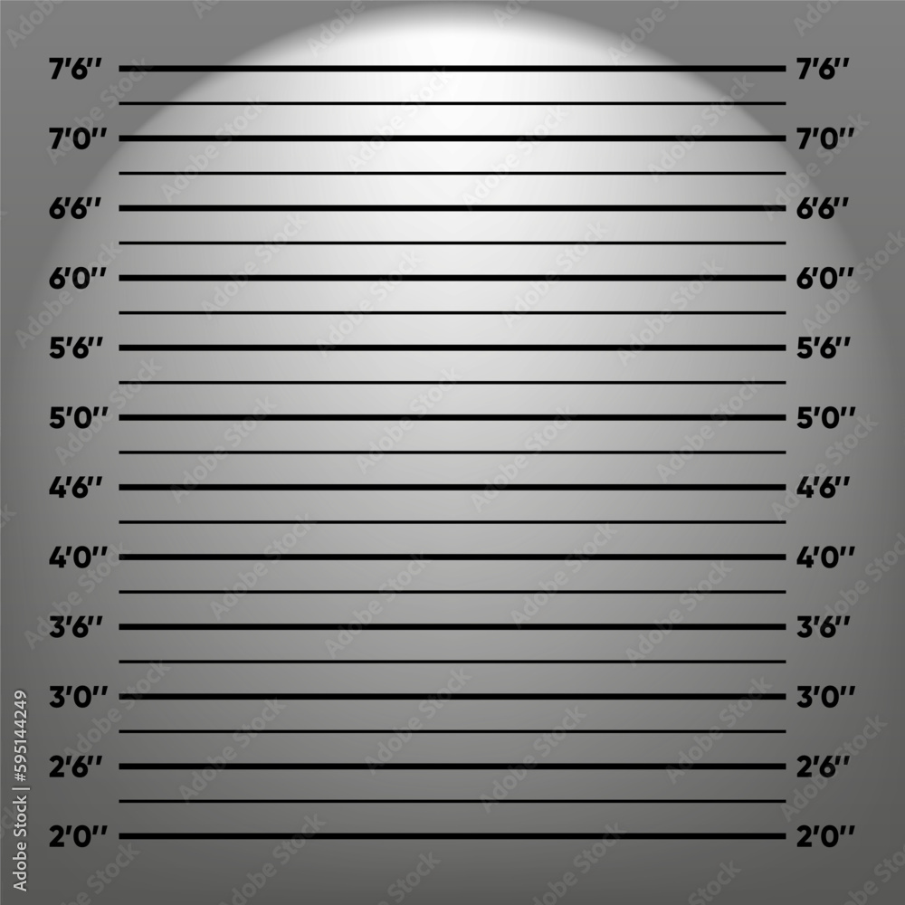 Police lineup mugshot background. Shot Up photo for arrest. Background ...