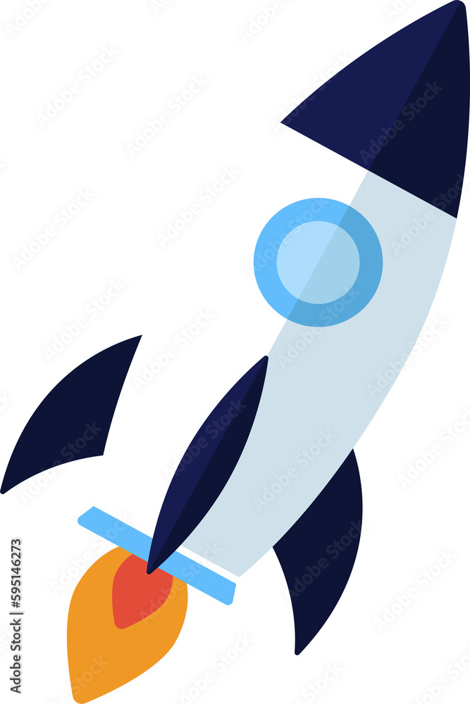 A cartoon illustration of a rocket taking off. Rocket picture on ...