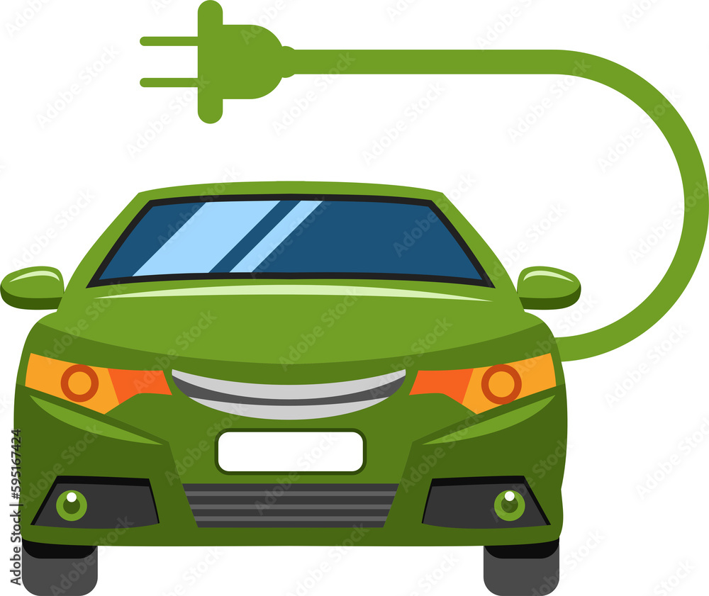 Ev car png graphic clipart design Stock Illustration | Adobe Stock