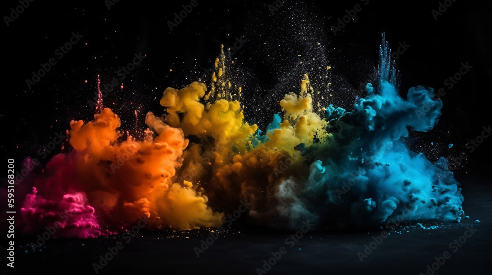Colorful Explosions: A Photorealistic World of Liquid and Paint ...