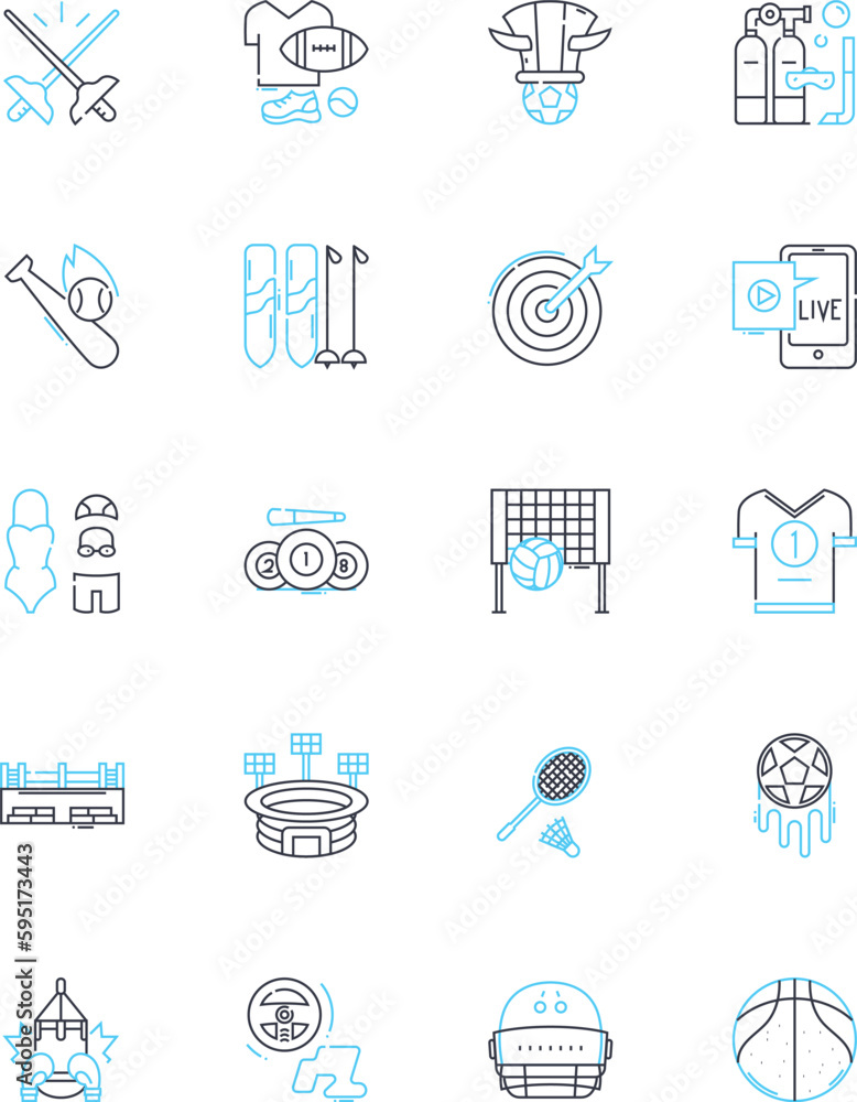 Treatment linear icons set. Therapy, Medication, Healing, Cure ...