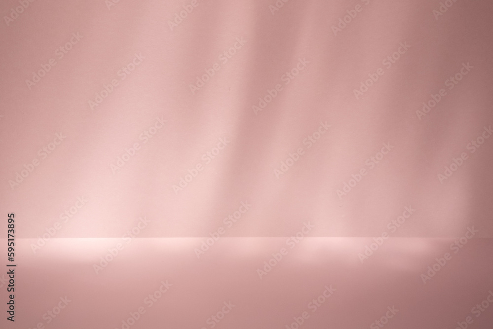 shadow on pink pastel wall and floor. Abstract background of shadows ...