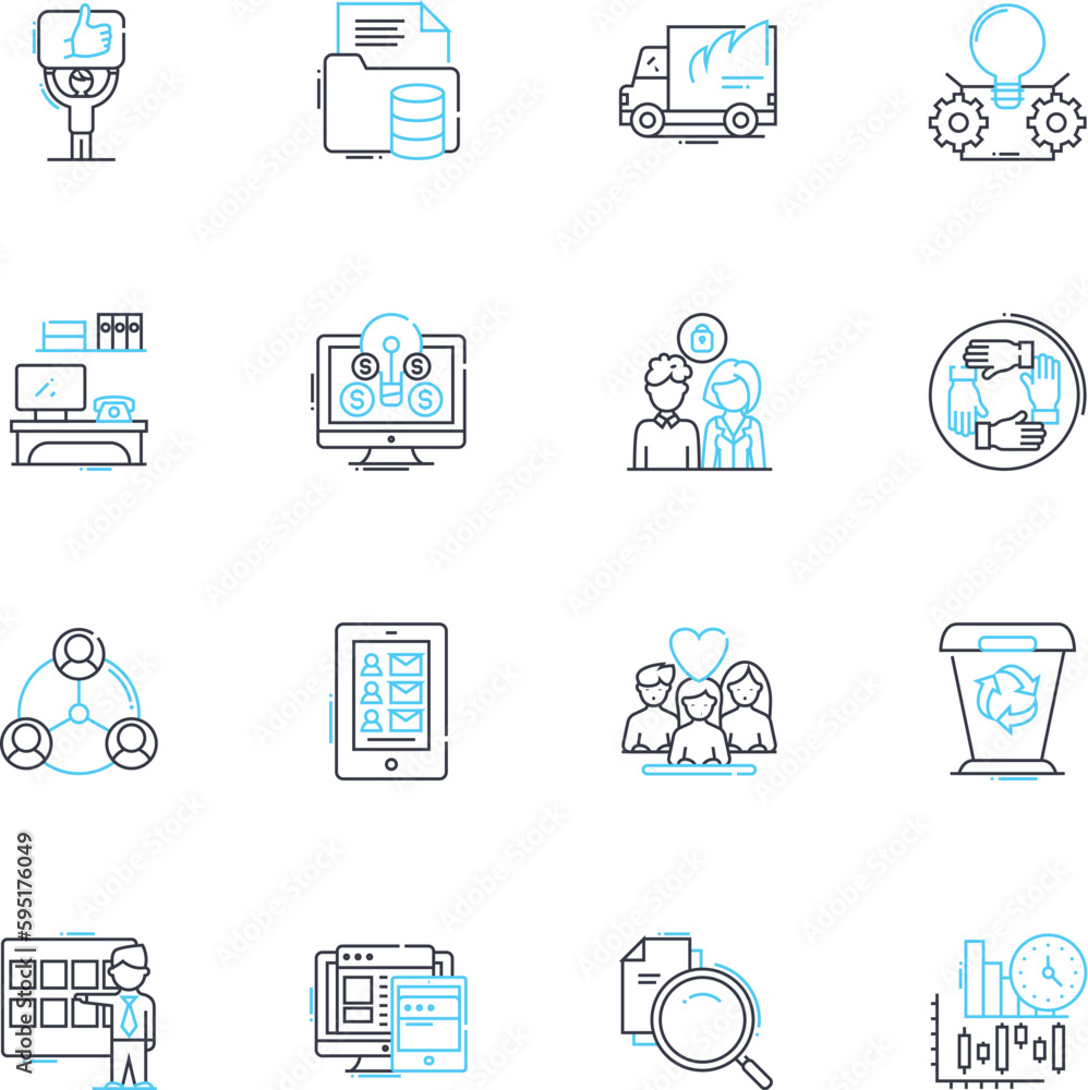 Mtary system linear icons set. Neuron, Synapse, Dendrite, Axon, Myelin ... Mtary system linear icons set. Neuron, Synapse, Dendrite, Axon, Myelin ...