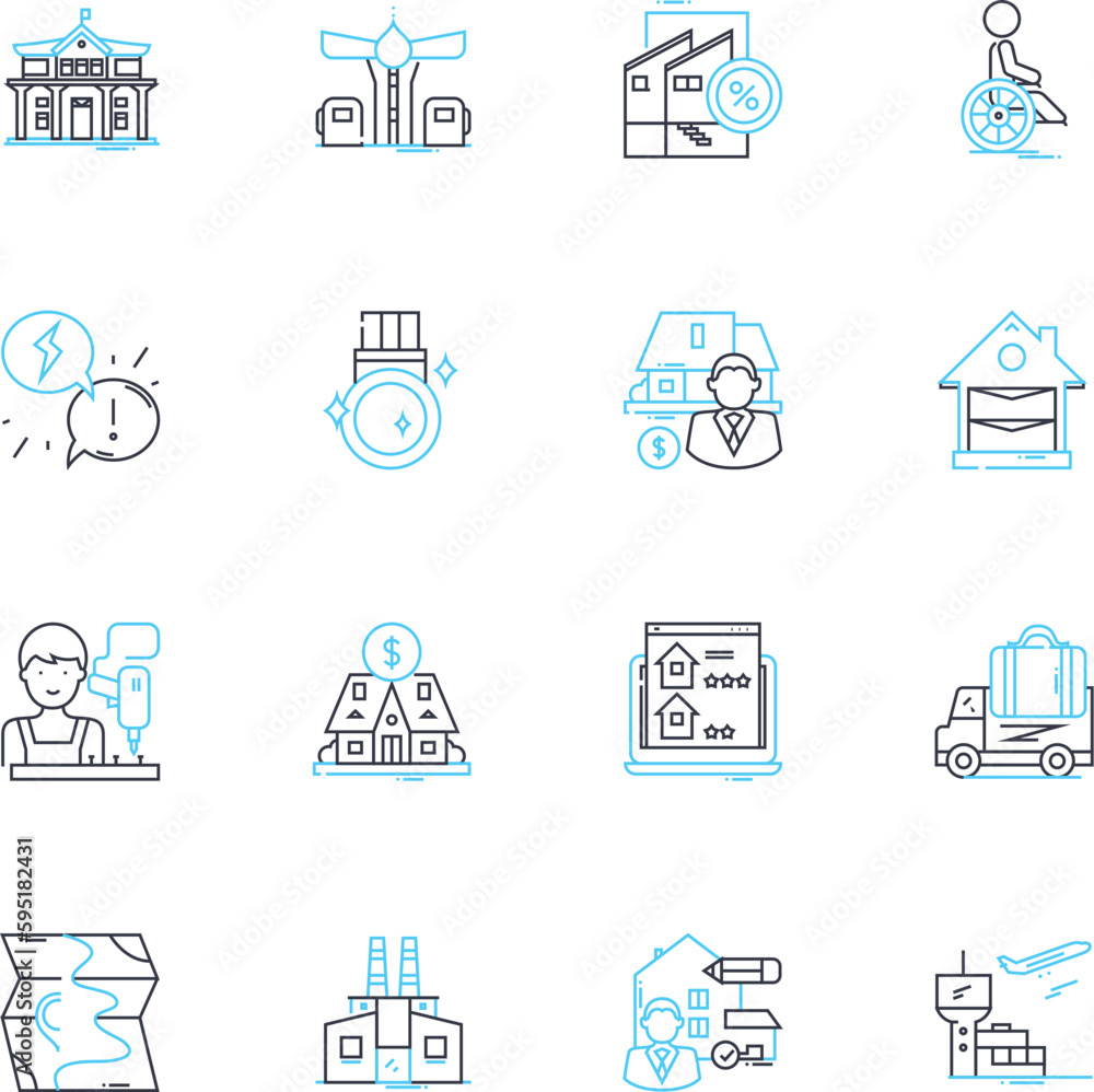 Wills linear icons set. Estate, Heir, Executor, Beneficiary, Probate ... Wills linear icons set. Estate, Heir, Executor, Beneficiary, Probate ...