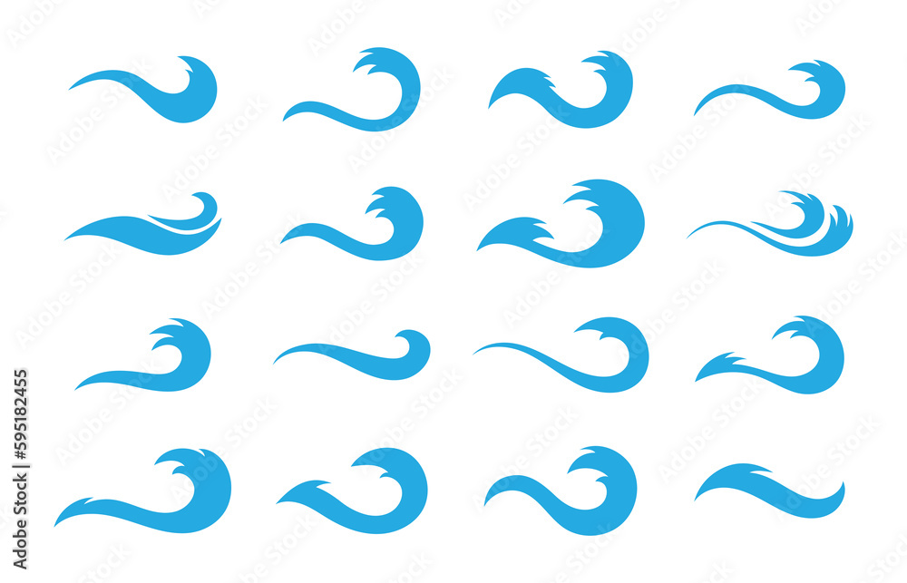 Wave icon isolated vector illustration. Stock Vector | Adobe Stock