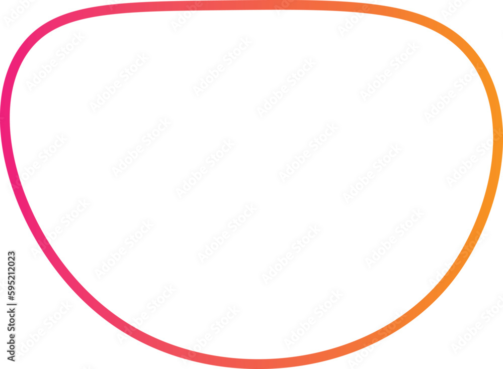 Gradient Blob Lines Shape Abstract Color With Line Vector Illustration