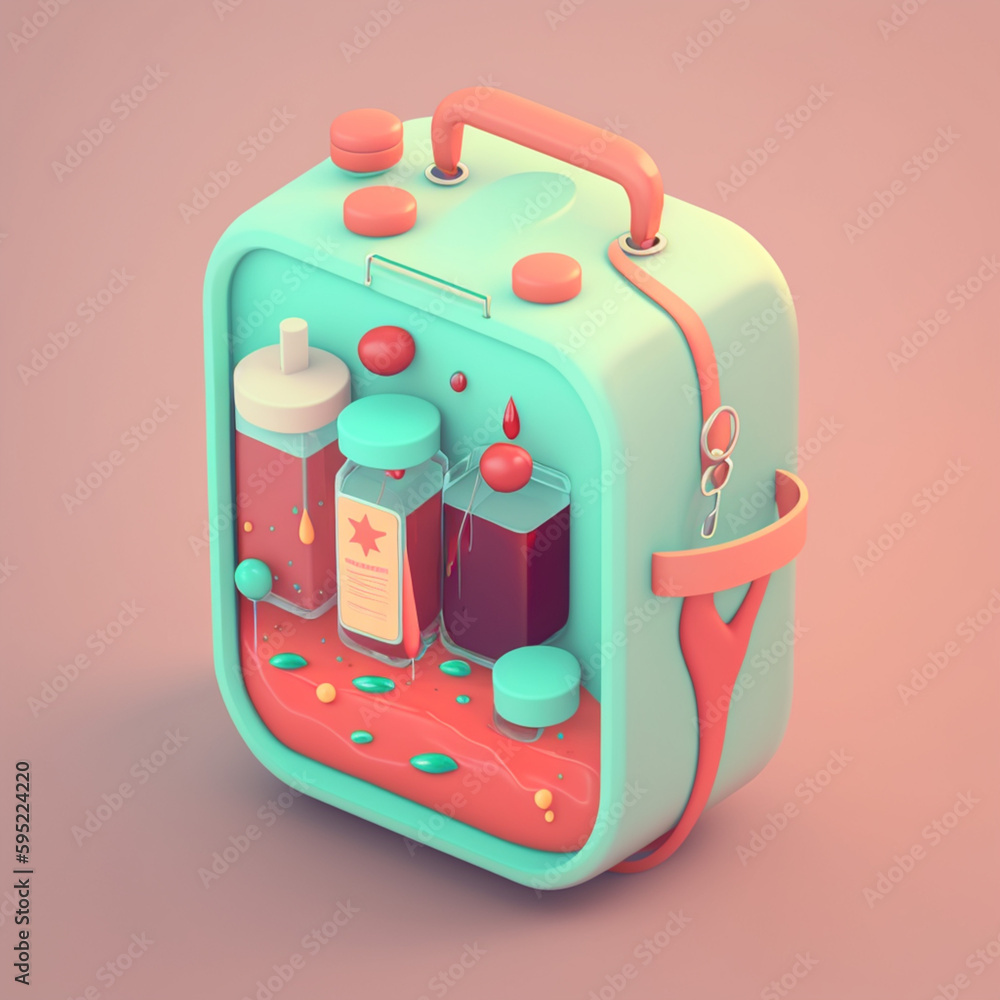 Przenośna pompa do transfuzji krwi - ilustracja medyczna 3d ...