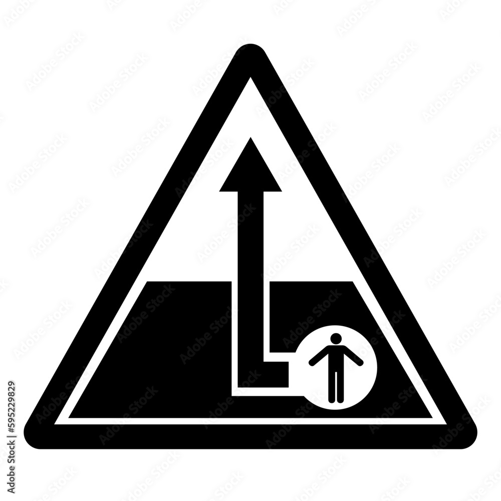 Warning Confined Space Symbol Sign, Vector Illustration, Isolate On ...