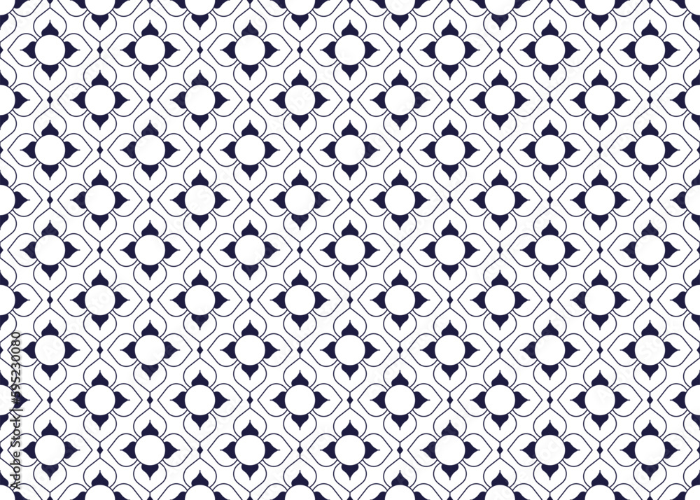 geometric and flower line ethnic fabric seamless pattern for cloth ...