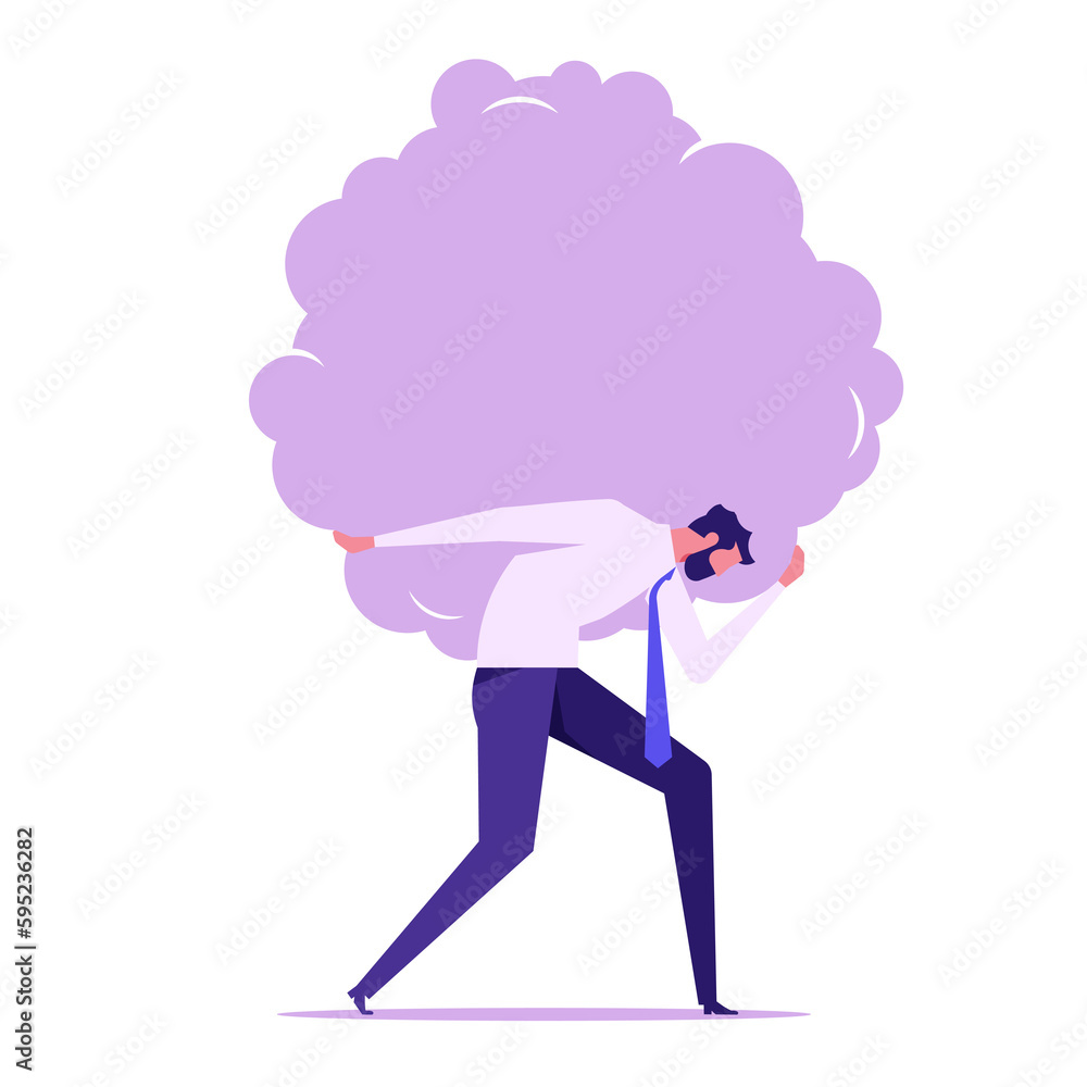 Over thinking, obsessive in work or too many problems that cannot make ...