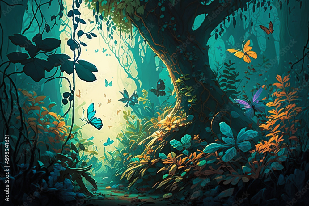 Generative AI Unveils a Luminous Enchanted Forest: A Realm of Mystical ...