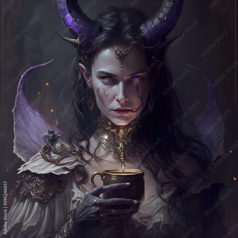 beautiful demon woman that looks like elizabeth hurley dnd devil ...