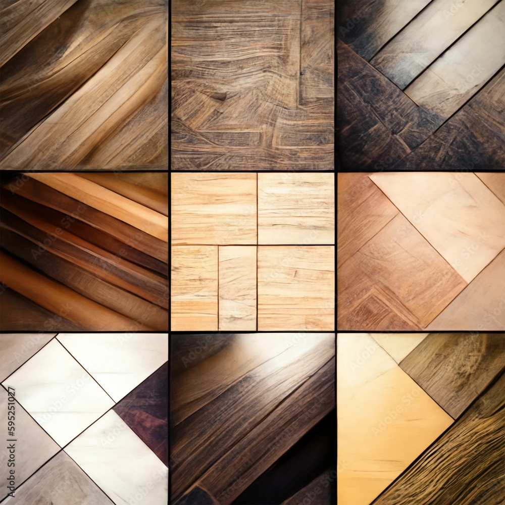 Wooden laminate and parquet boards for the floor in interior design ...