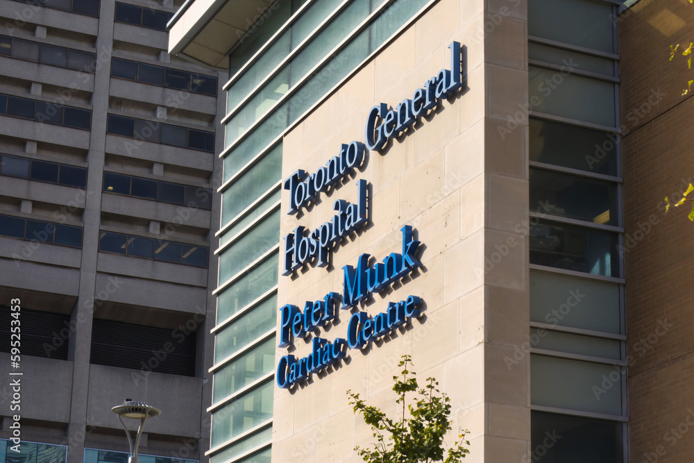 logo General hospital of Toronto on building - toronto, canada - 25 ...