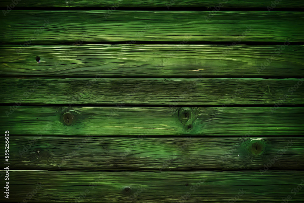 Green wooden planks background. Generative ai. Wooden texture. Green ...
